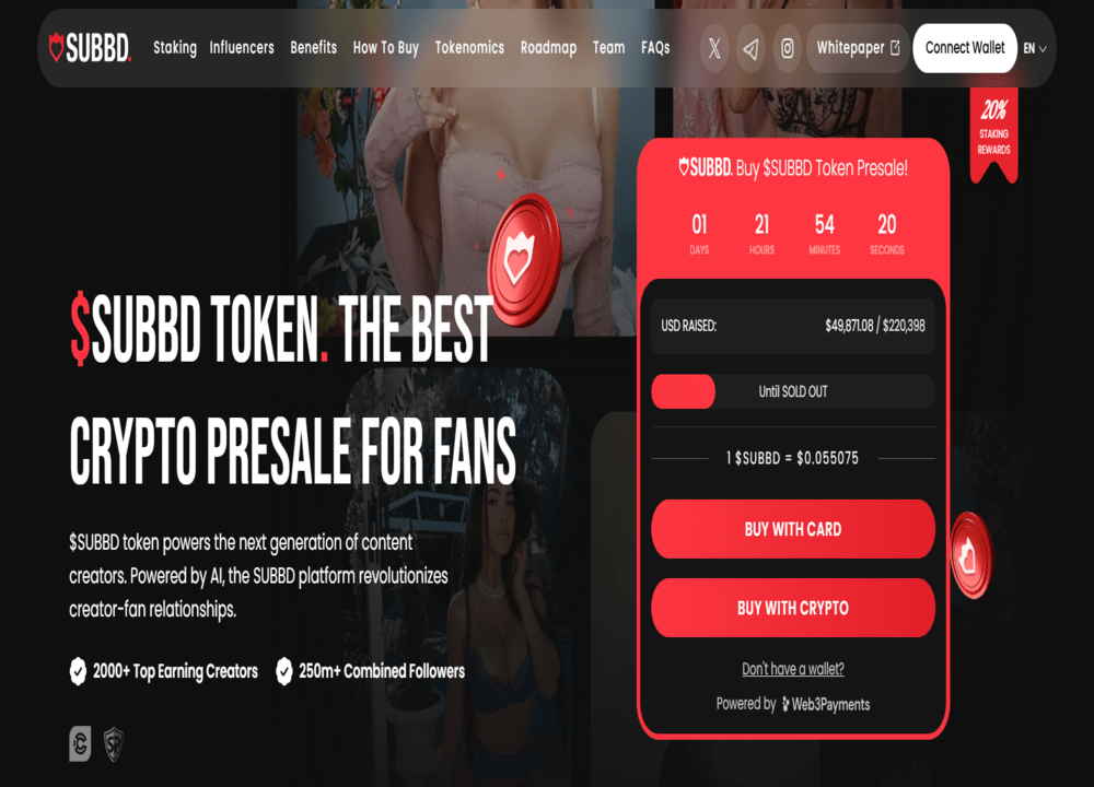 SUBBD ($SUBBD) Coin Review & Analysis: Next 100x Token? - BTCC